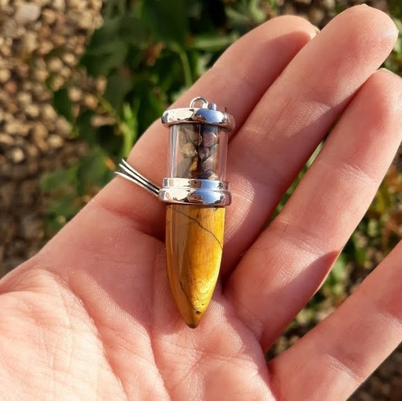 Handmade | Jewelry | New Tiger Eye Bullet Reiki Healing Energy Amulet ...
